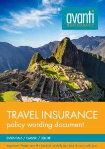 Single Trip Holiday Cover | Avanti Travel Insurance™